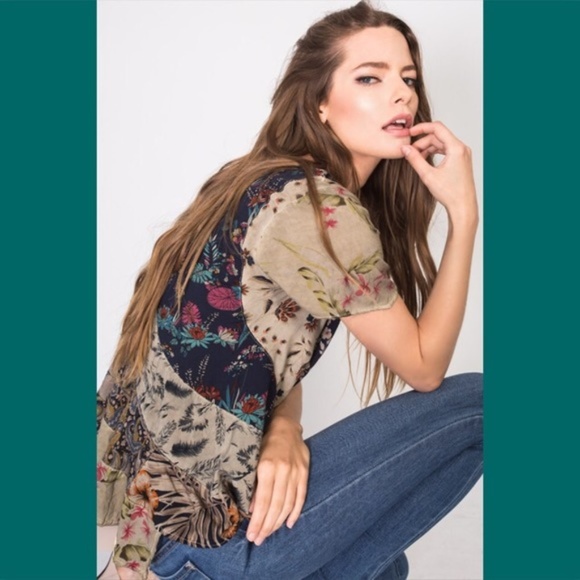 April Spirit | Tops | Flower Pattern Flowy Top Aprilspirit New | Poshmark